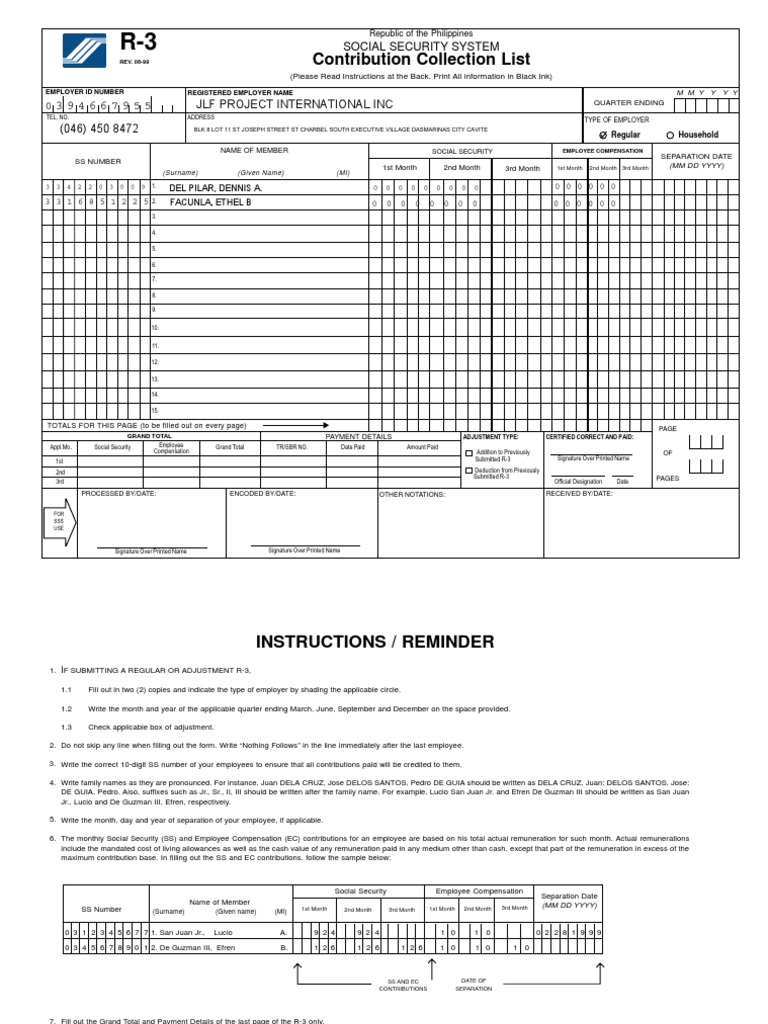 SSSForms Contribution Collection List | PDF | Mail | Virtue