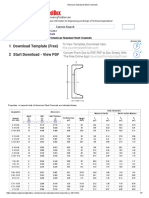 Standard Steel I-Beam Sizes Chart | PDF | Structural Steel | Iron