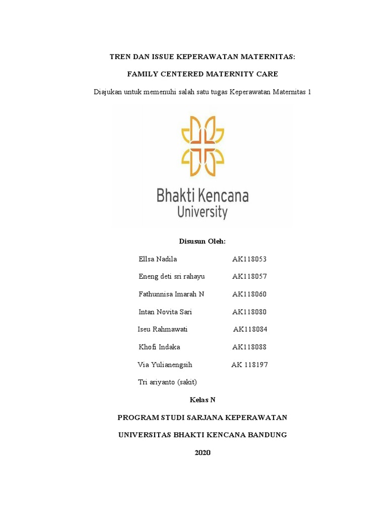 Makalah Tren Dan Issue Keperawatan Maternitas FCMC | PDF
