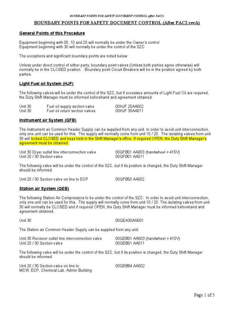 BOUNDARY POINTS (PAC2 Rev A) | PDF | Valve | Storm Drain