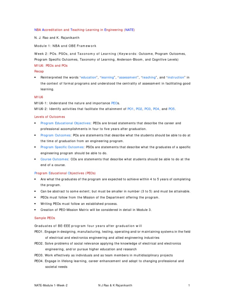 NATE - NBA Module 1 - Week2 | PDF | Engineering | Sustainability