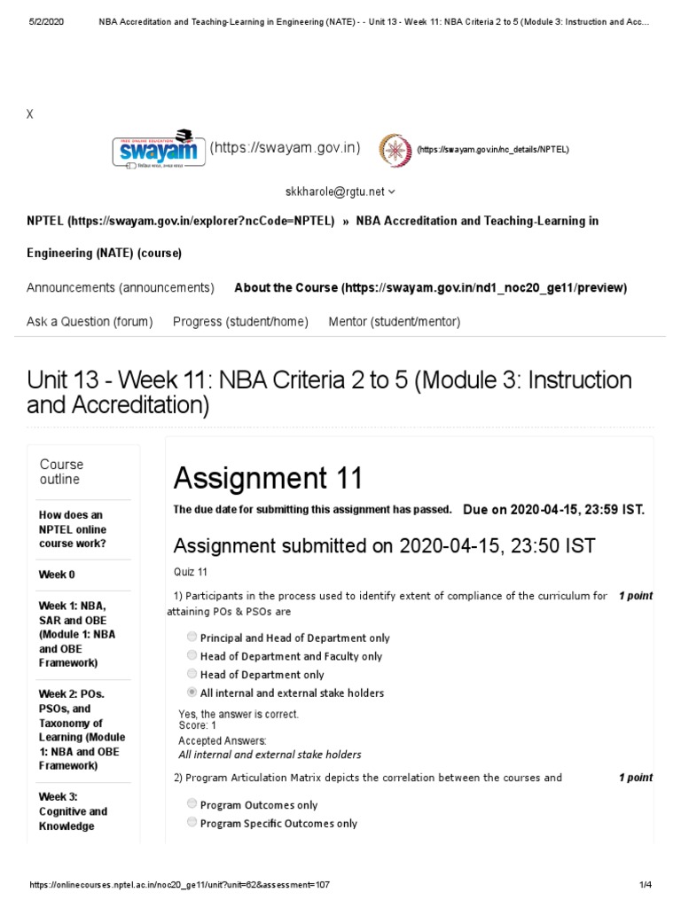 NBA Accreditation Criteria Overview | PDF | Pedagogy | Communication