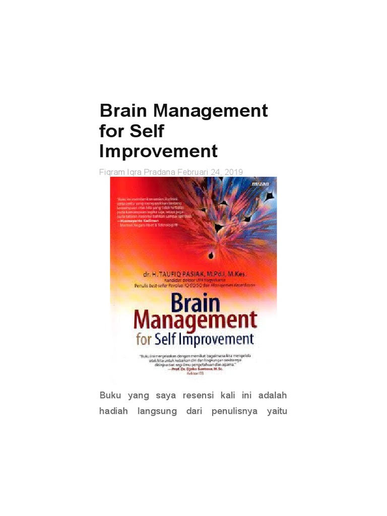 Brain Management For Self Improvement | PDF