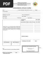 Unified PRBS Update Form | PDF