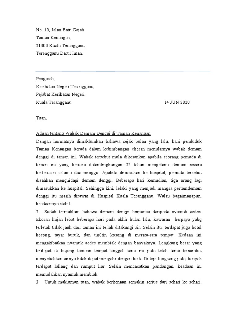 Contoh Kiriman Rasmi | PDF