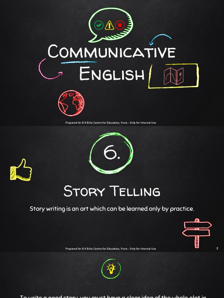 Communicative English - Module 6 - Story Telling | PDF | Storytelling
