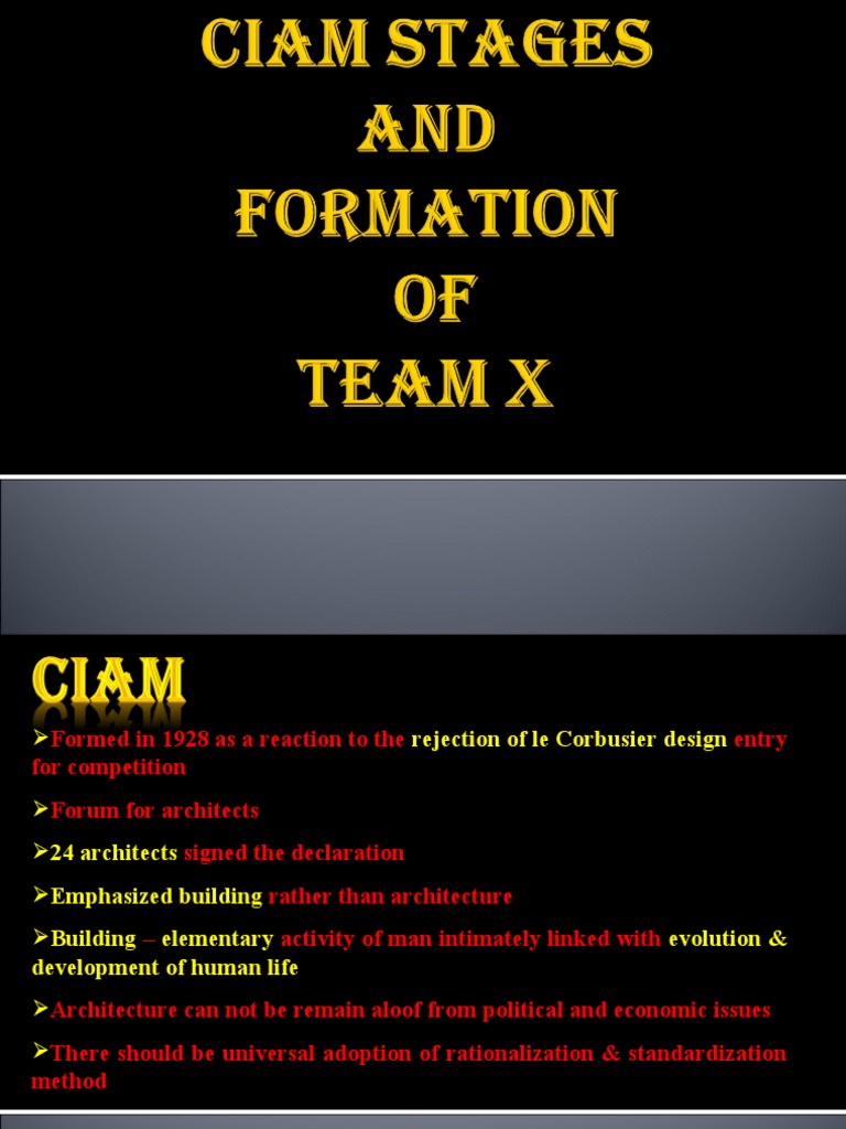 CIAM and Team X | PDF | Economies