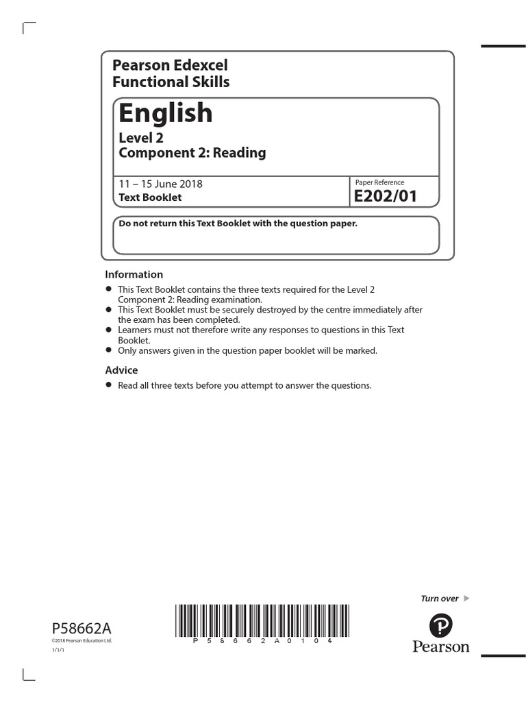 Question Paper Level 2 Reading June 2018 | PDF | Question | Social Media