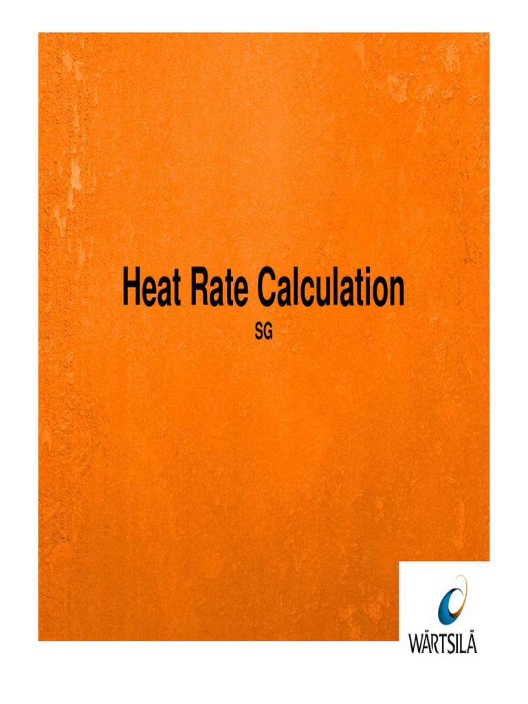 Heat Rate Calculation | PDF | Heat | Kilowatt Hour
