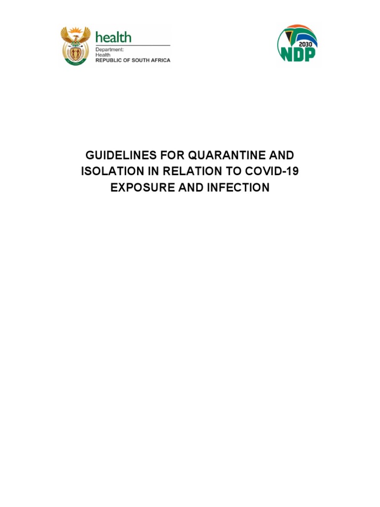 COVID-19 Quarantine and Isolation Guidelines | PDF | Infection Control ...