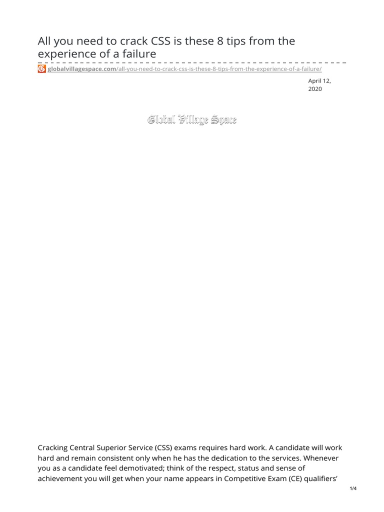 All You Need To Crack CSS Is These 8 Tips From The Experience of A ...