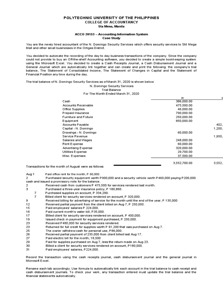 Cash Receipt and Disbursement Program | Download Free PDF | Expense ...