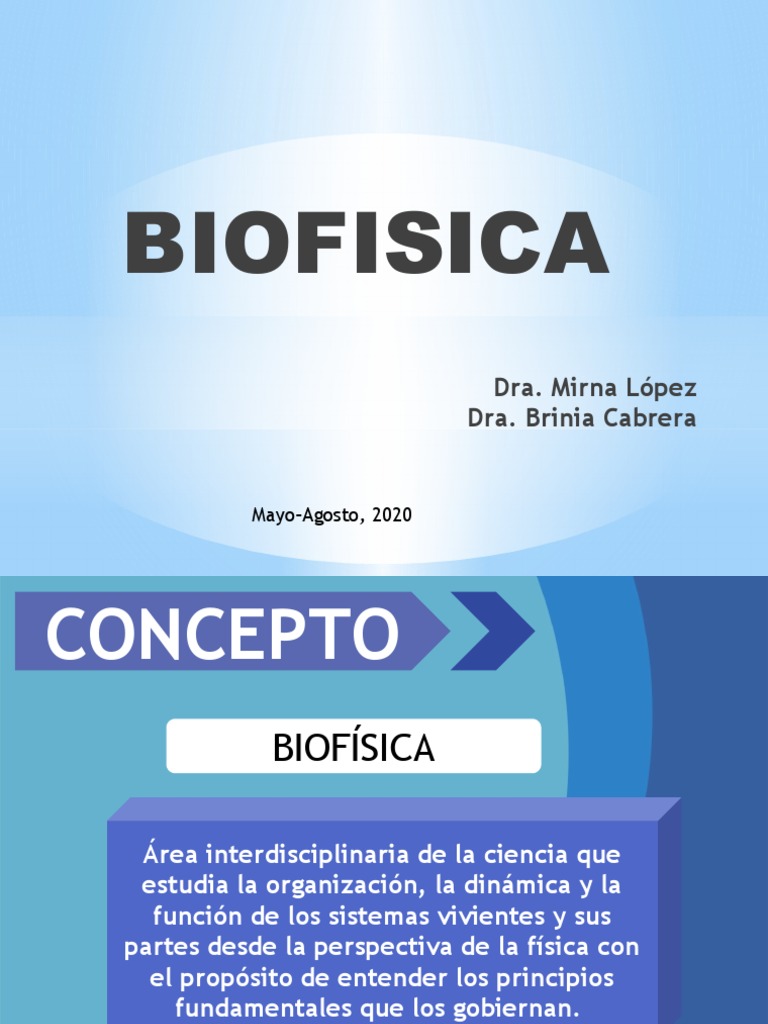 Introducción a la Biofísica y sus Ramas | PDF | Biofísica | Biomecánica