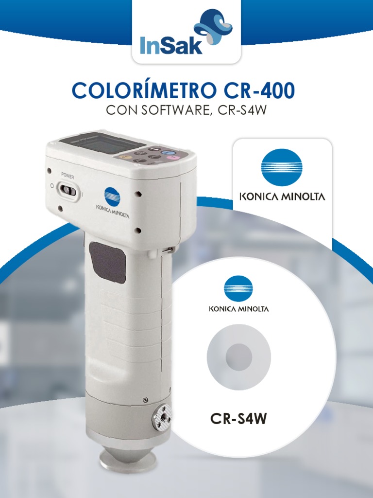 Colorimetro CR-400 Con Software - CR-S4W | PDF | Color | Electrónica