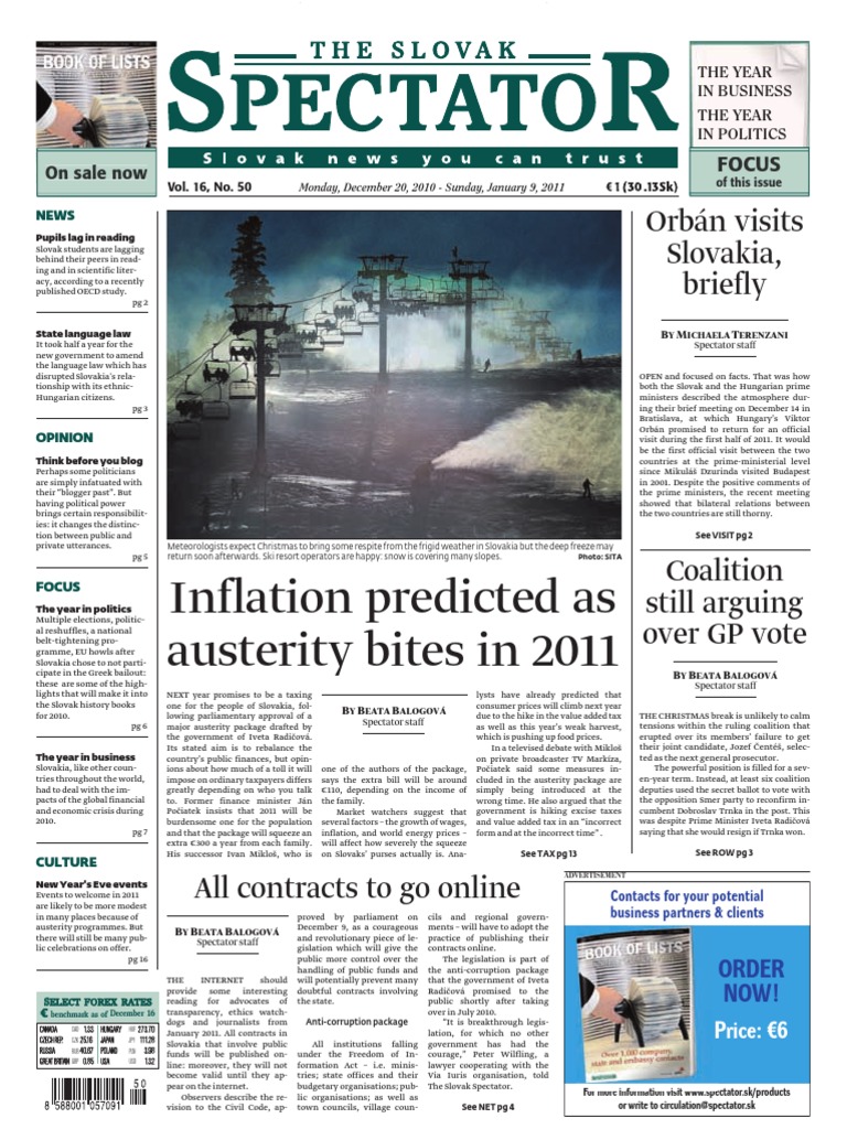 Slovak Spectator 1650 | PDF | Slovakia | Hungary