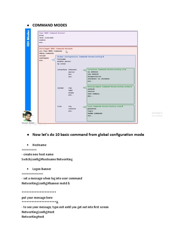Basic Networking Commands | PDF | Internet Standards | Telecommunications Standards