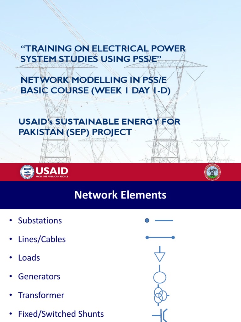 W-1-Day-1-D - Network Modelling in PSSE | PDF | Electrical Substation ...