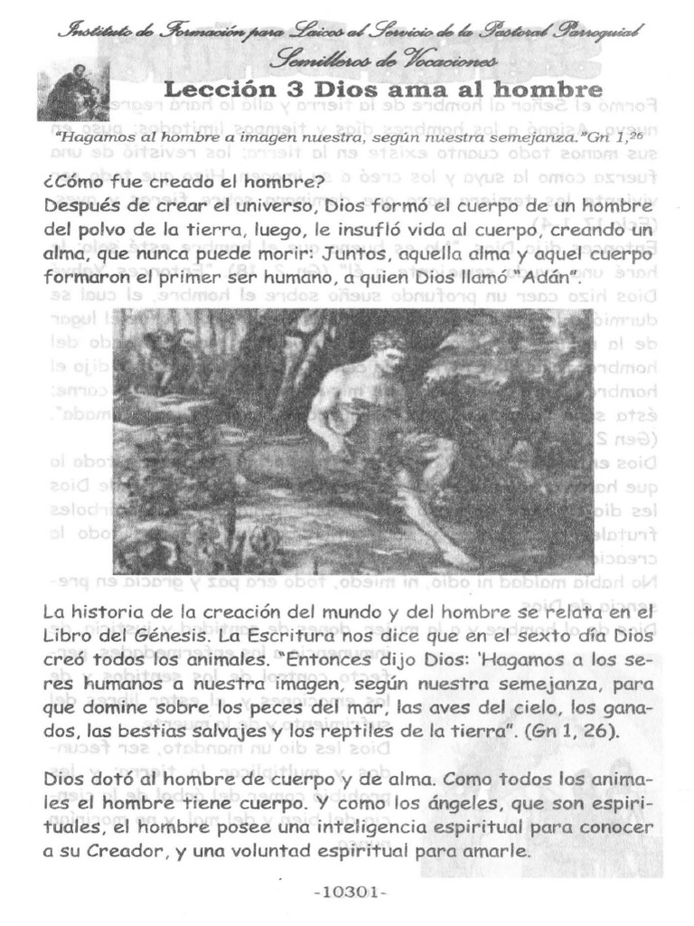 Creación del Hombre en Génesis | PDF | Adán y Eva | Adán