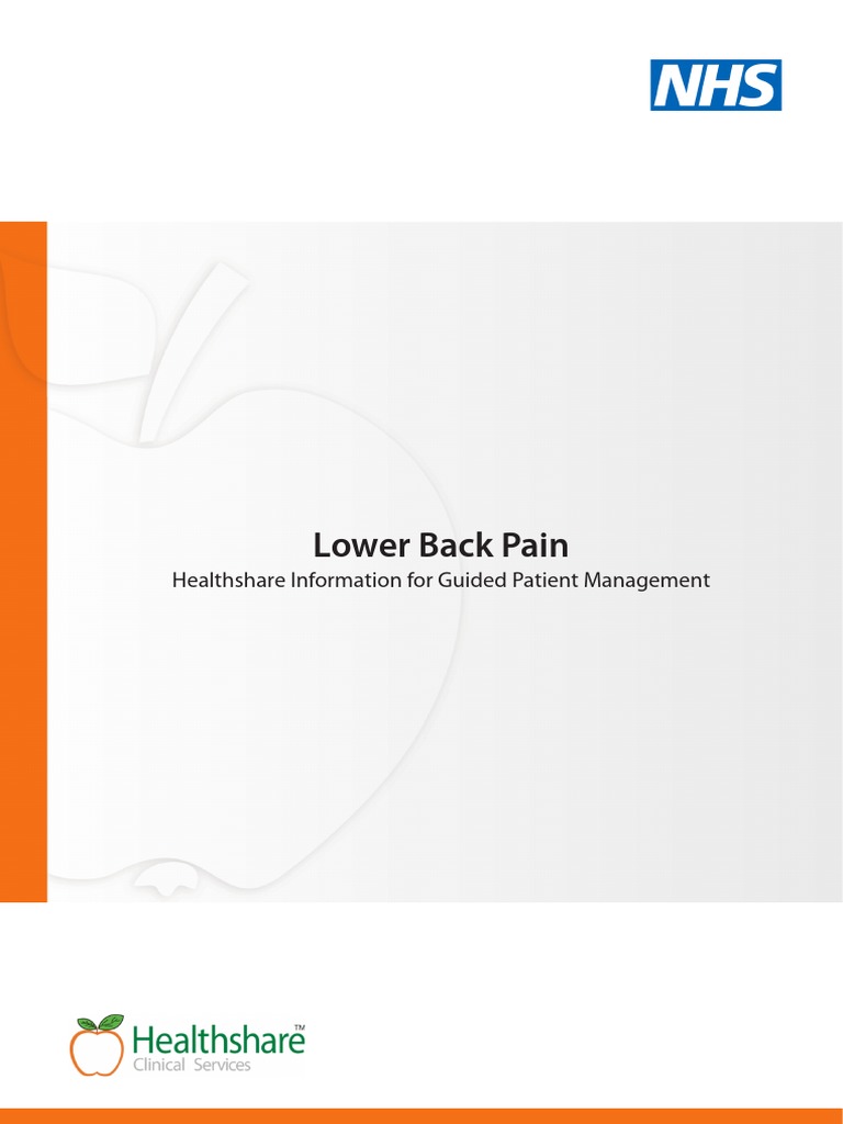 Lower Back Pain: Healthshare Information For Guided Patient Management ...