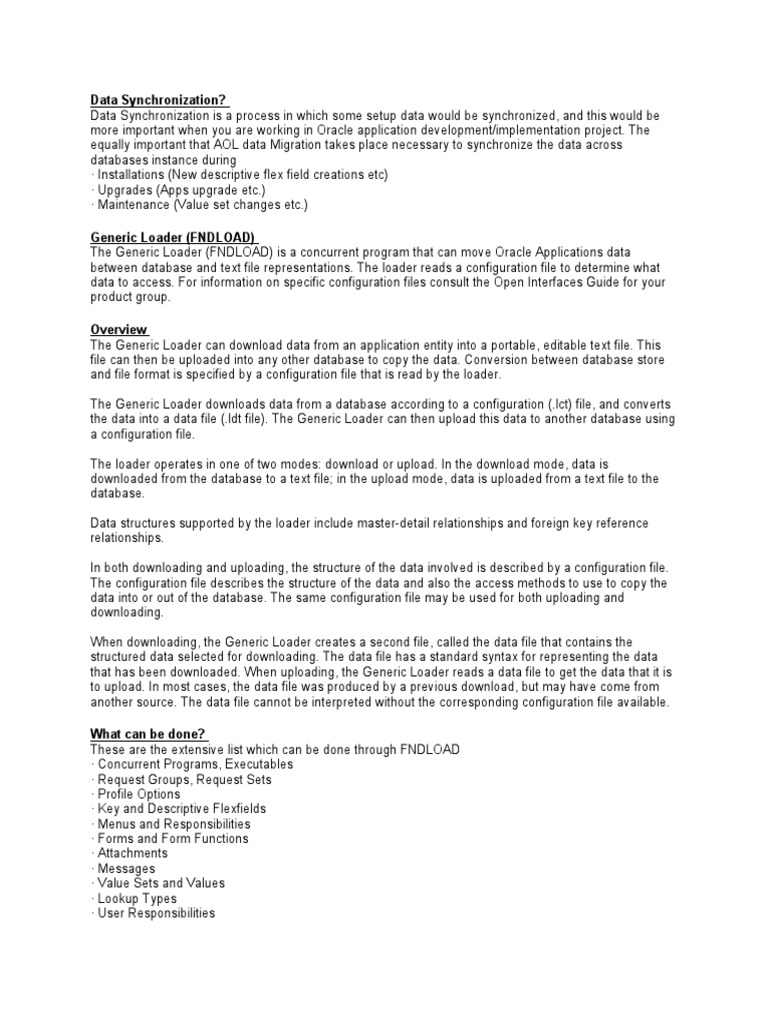 FNDLOAD | PDF | Databases | Computer File