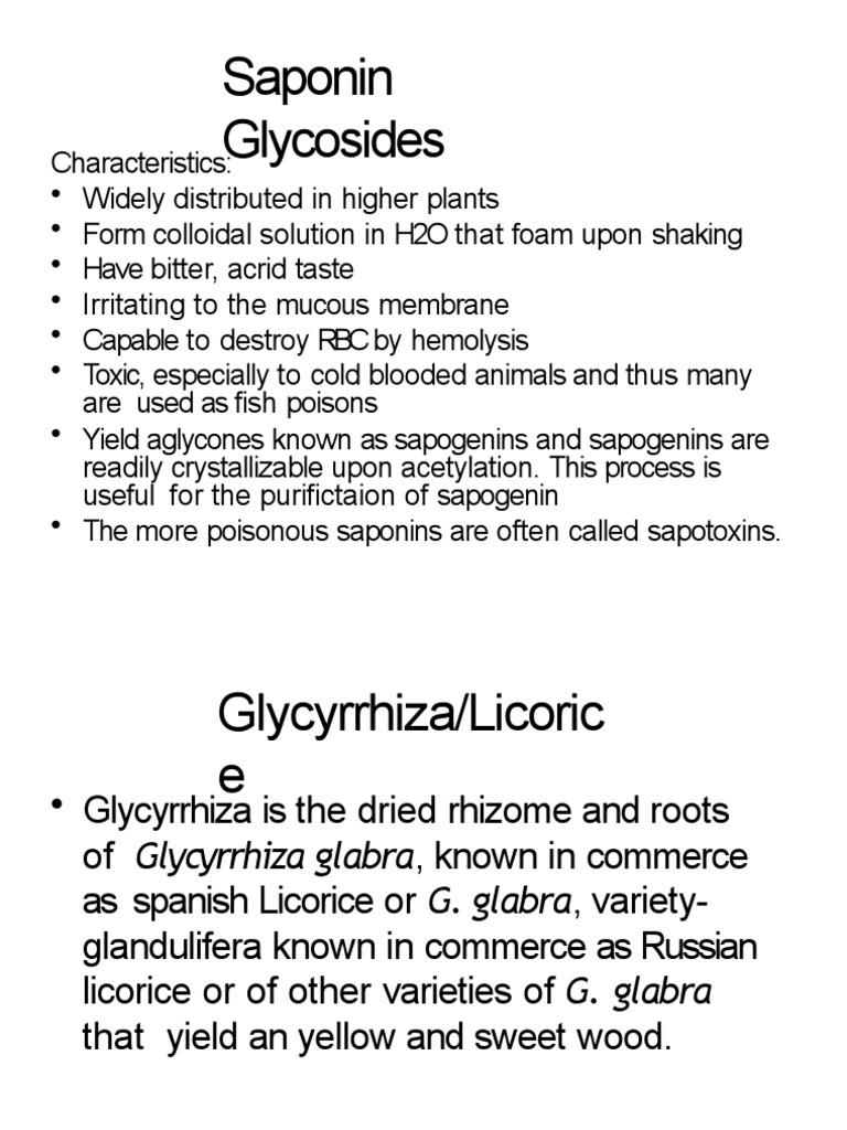 Glycosides: Types, Properties, and Uses | PDF | Flavonoid | Vanilla