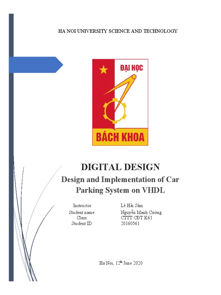 Digital Design: Design and Implementation of Car Parking System On VHDL ...