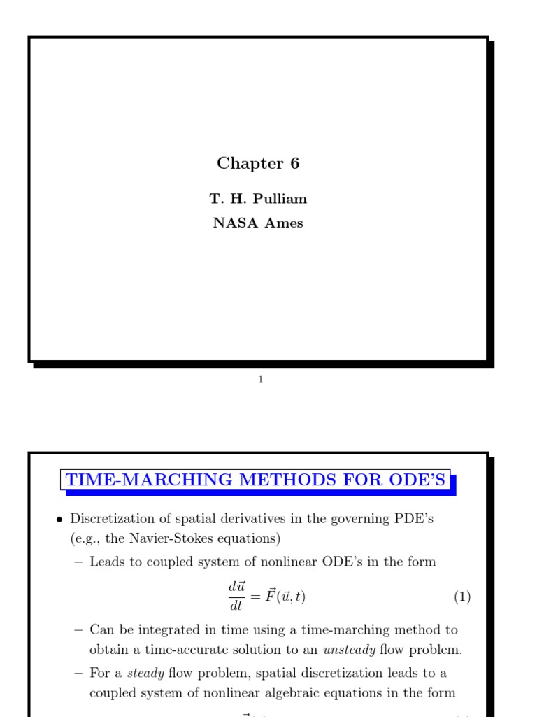 CFD Notes | PDF | Ordinary Differential Equation | Nonlinear System