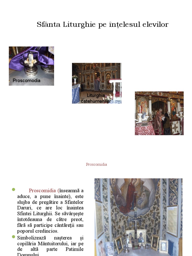 Sfânta Liturghie Pe Înțelesul Copiilor | PDF