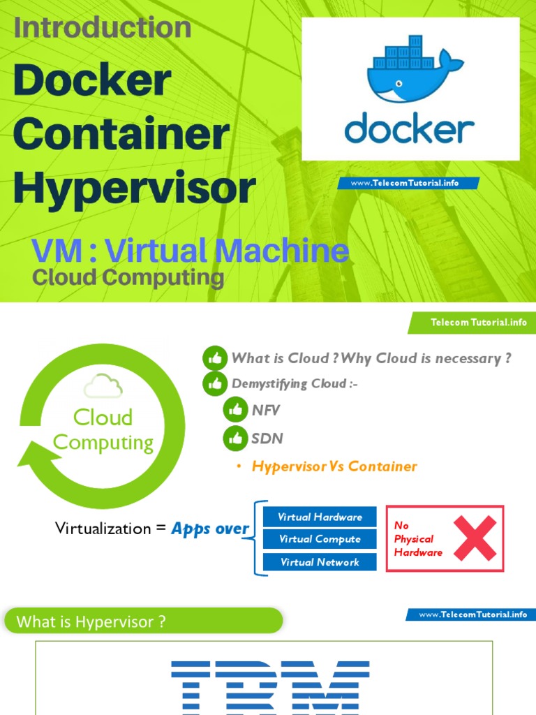 Telco Cloud - 04. Introduction To Hypervisor - Container | PDF | Virtualization | Operating System