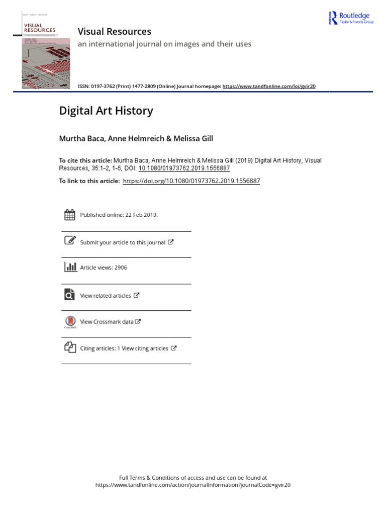 Artigo - Digital Art History | PDF | Art History | Data