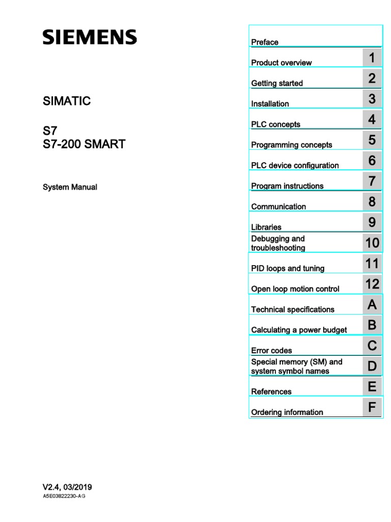 S7 200 Smart System Manual En Us Pdf Pdf Computer Data Storage