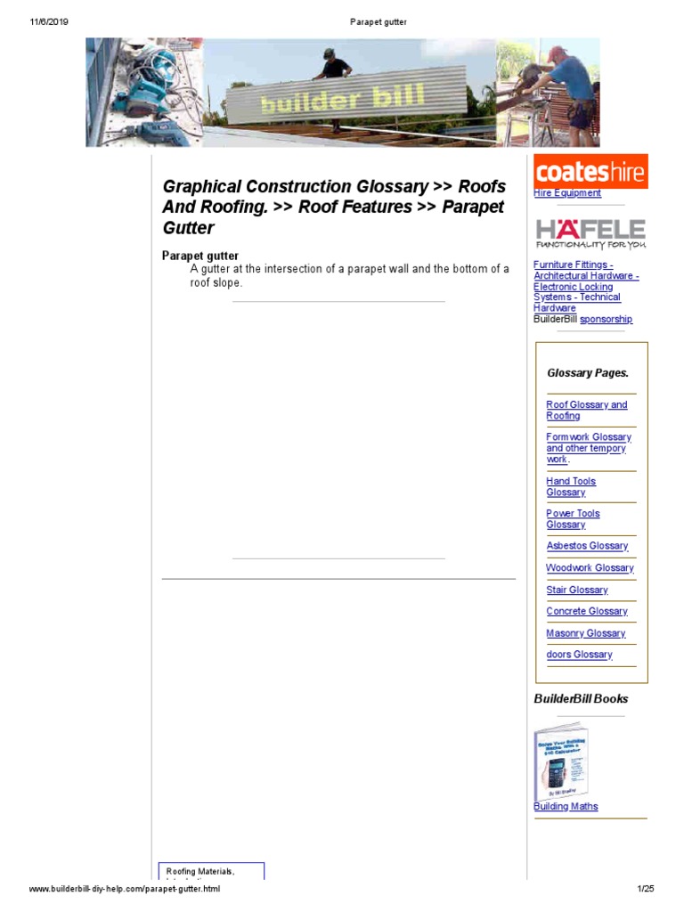 Graphical Construction Glossary Roofs and Roofing. Roof Features ...