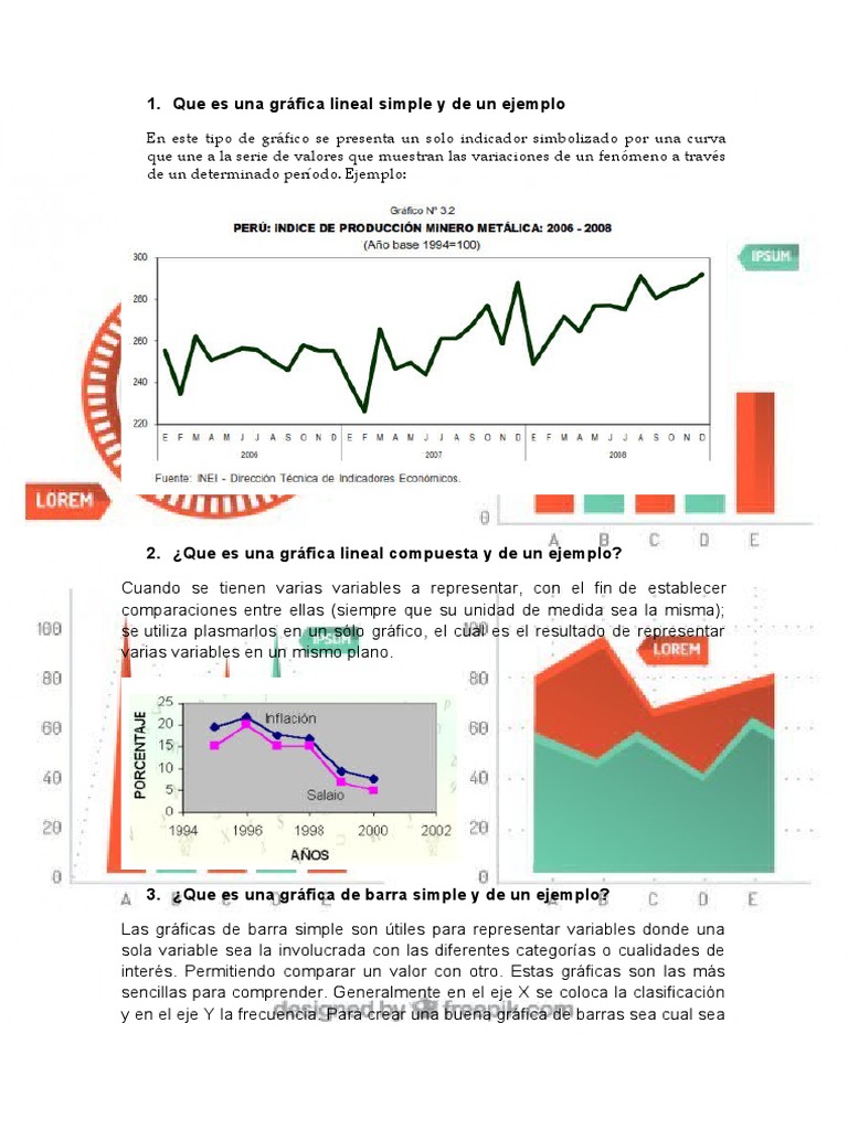 Que Es Una Grafica Lineal Simple y de Un Ejemplo | PDF | Gráfico ...