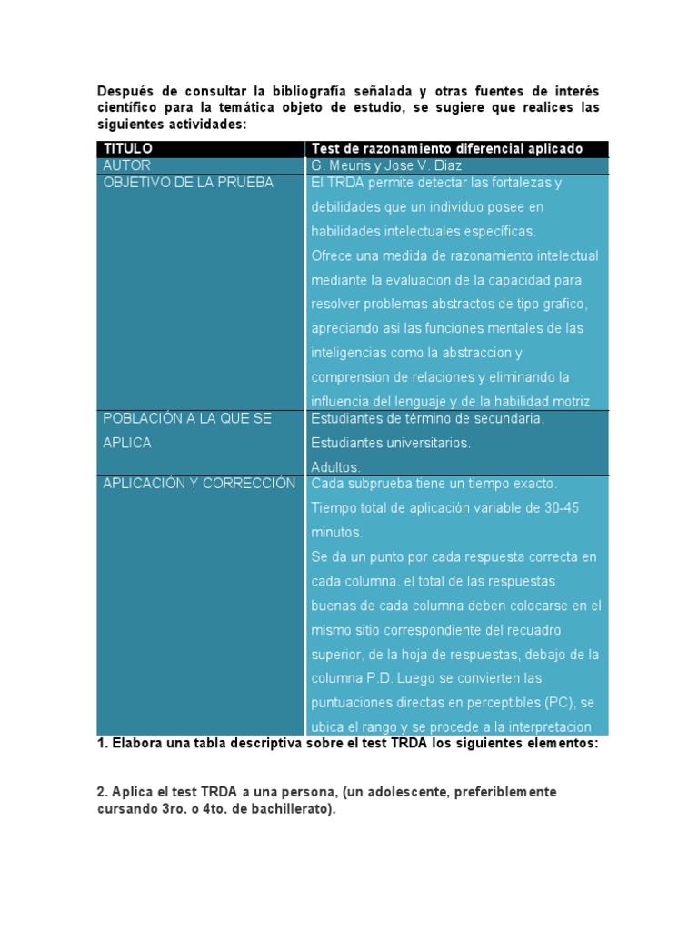 Prueba Trda | PDF | Epistemología | Aprendizaje