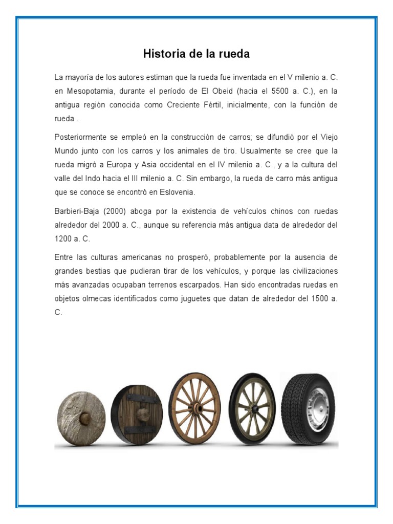 Historia de La Rueda | PDF | Ciencias sociales | Viajes y turismo