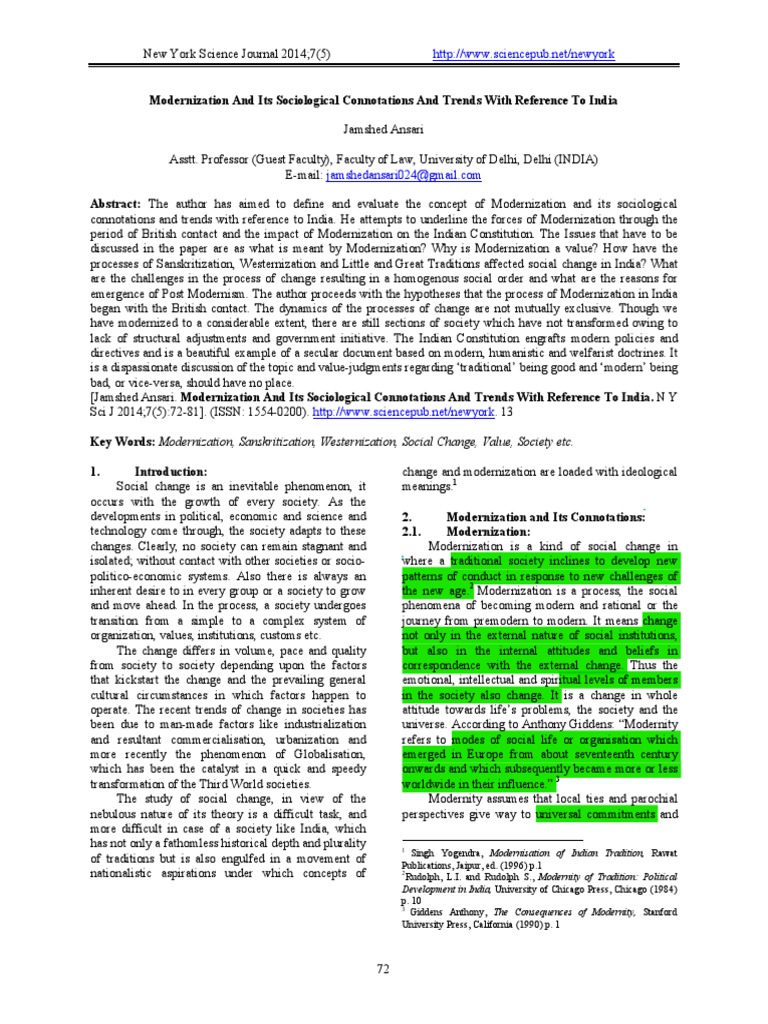 Sanskritization, Moderization Westernization | PDF | Caste | Modernization Theory