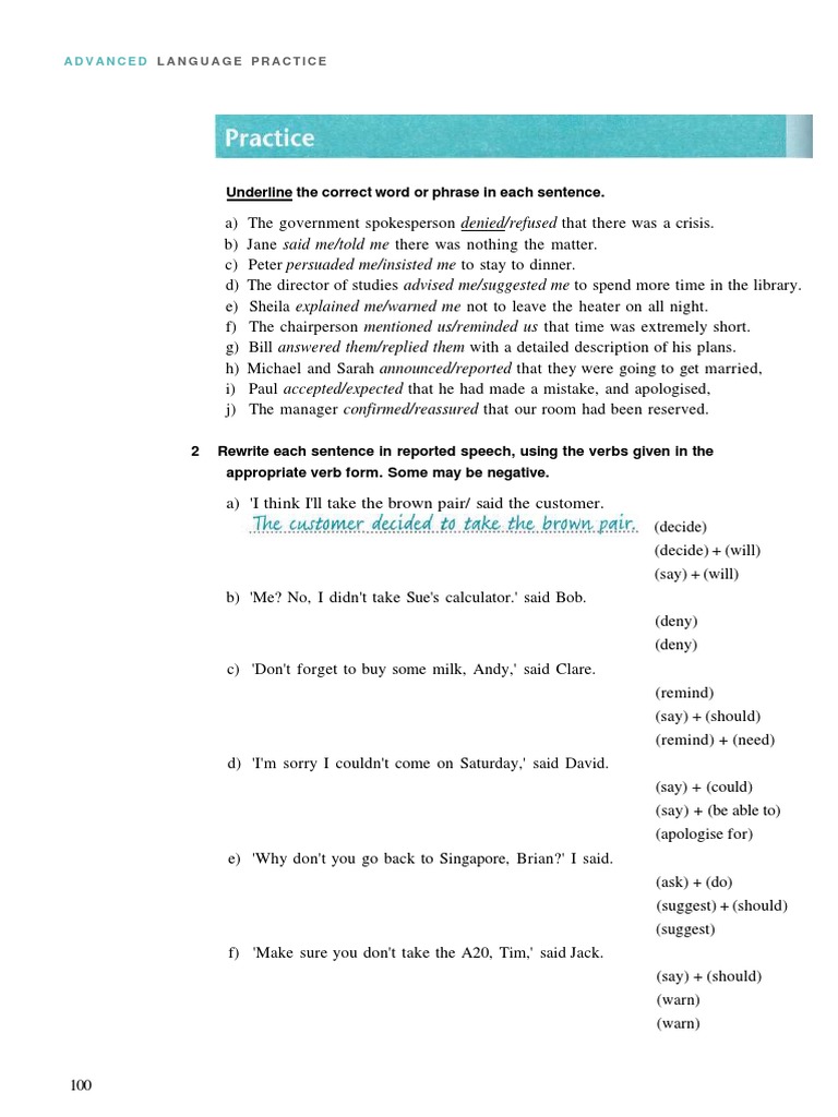 ESL Advanced Language Practice | PDF | Languages