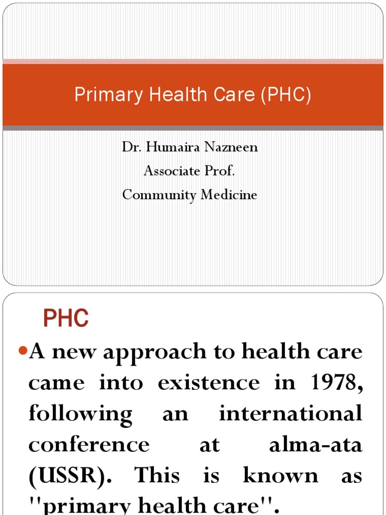 Primary Health Care (PHC) | PDF | Health Care | Health Sciences