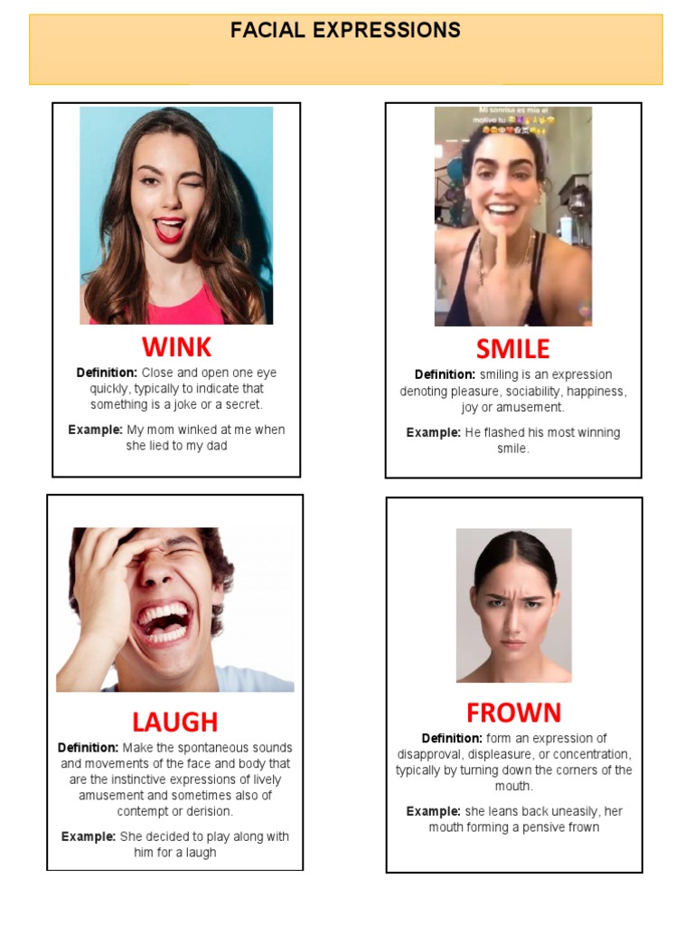 Smile Wink: Definition: Definition | PDF | Smile | Lip