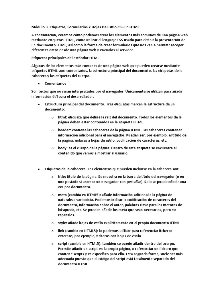 Diseño Web Con HTML5 + CSS | PDF | Hojas de estilo en cascada | HTML