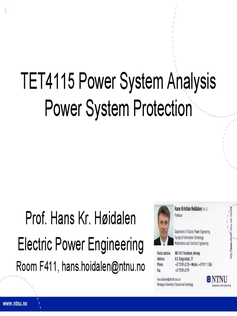 Power System Protection Overview | PDF | Relay | Electric Power ...