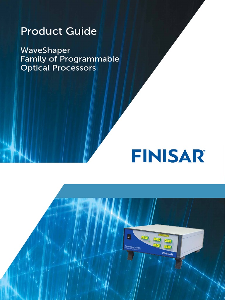 Product Guide: Waveshaper Family of Programmable Optical Processors | PDF | Bandwidth (Signal ...