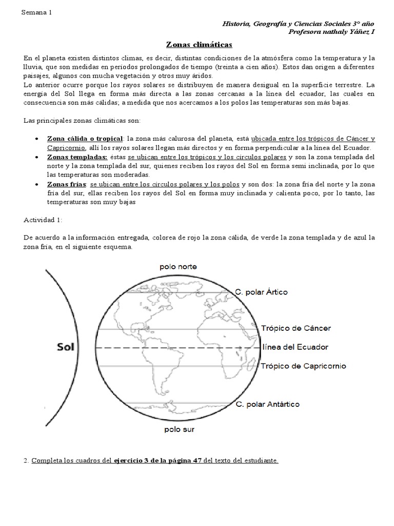 Guia Zonas Climáticas | PDF | Zona tropical | Clima