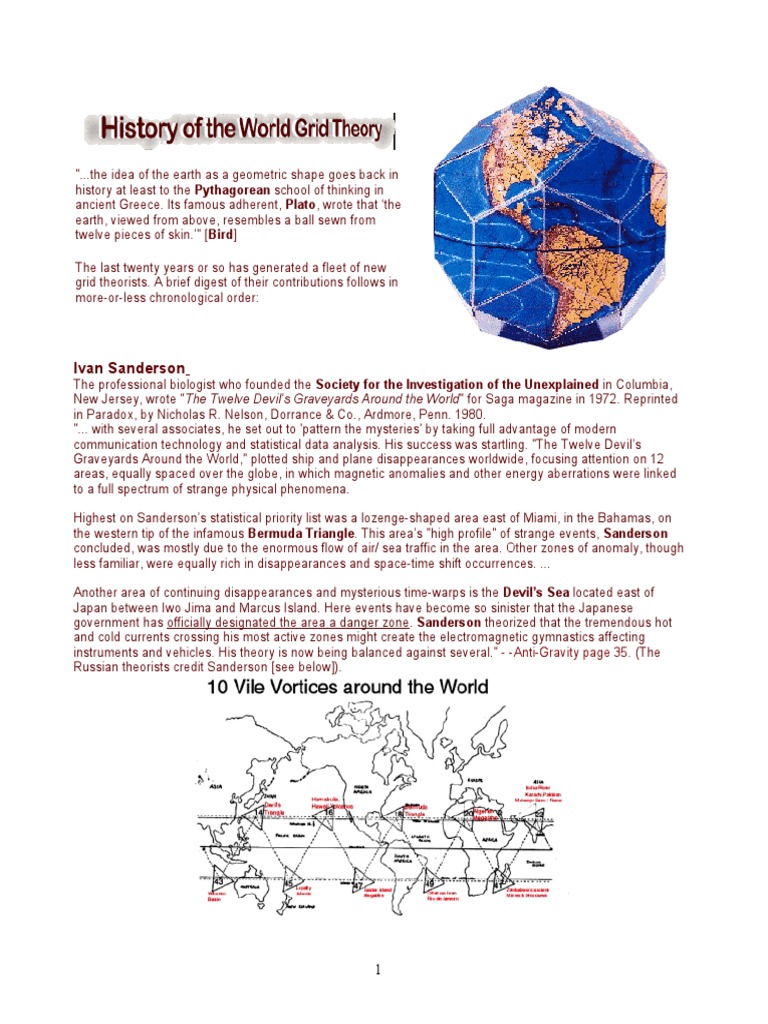 History of The World Grid Theory | PDF | Earth | Nature