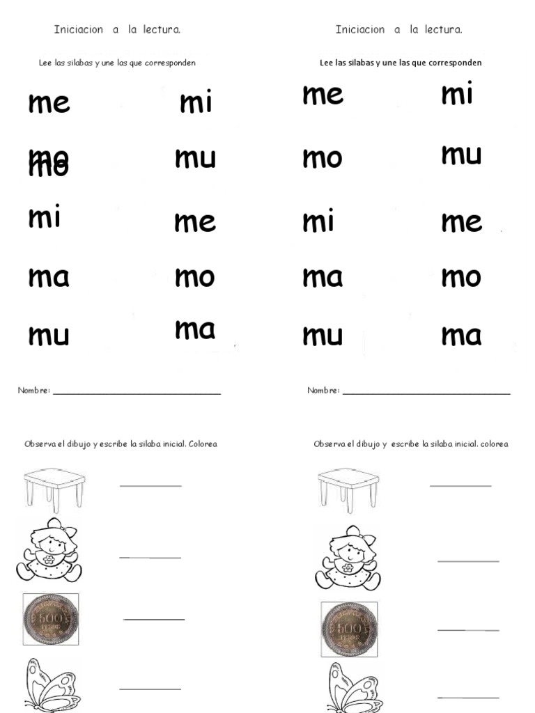 Iniciacion A La Lectura 1 | PDF