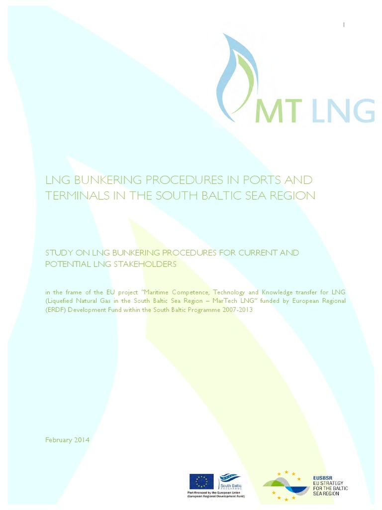 LNG Bunkering Procedures in Ports and Terminals | PDF | Liquefied ...