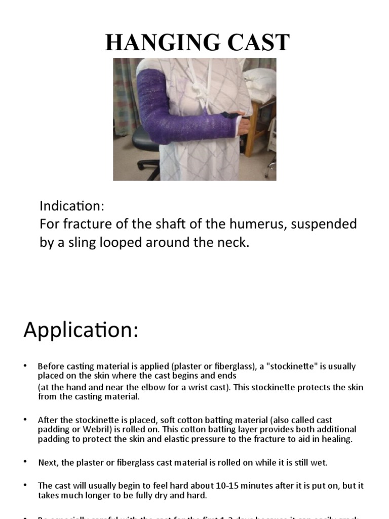 Cast | PDF | Musculoskeletal System | Medical Specialties