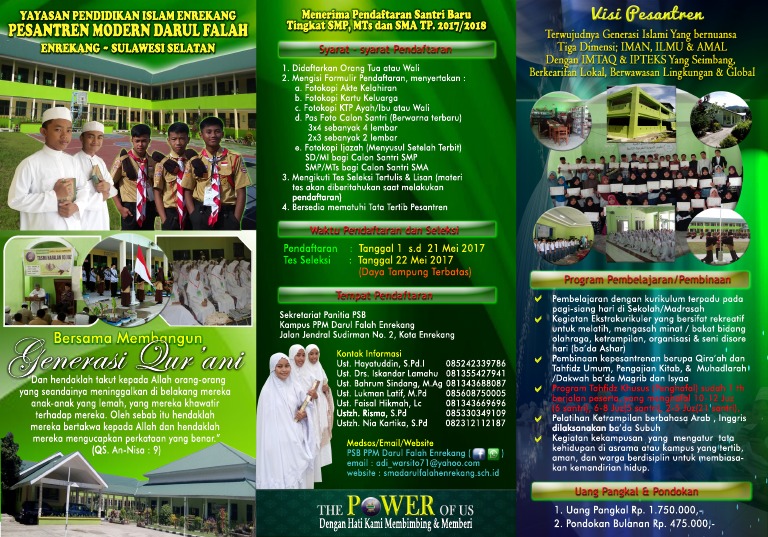Brosur PSB PPM Darul Falah Enrekang TP 20172018 Final | PDF