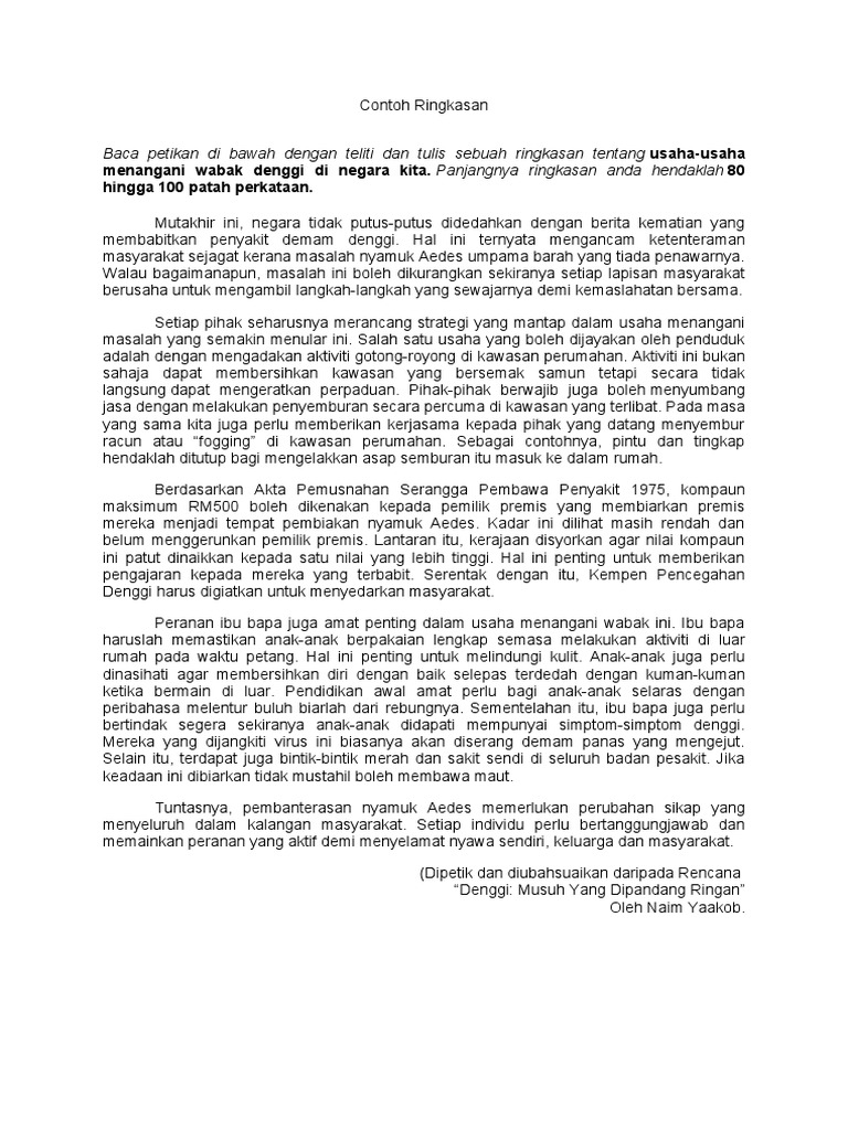 Penulisan Ringkasan | PDF